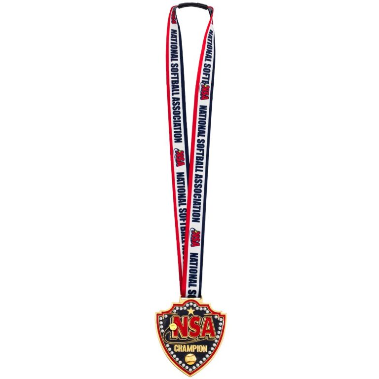 4" NSA CHAMPION & FINALIST SHIELD MEDAL - NSA / BPA Awards